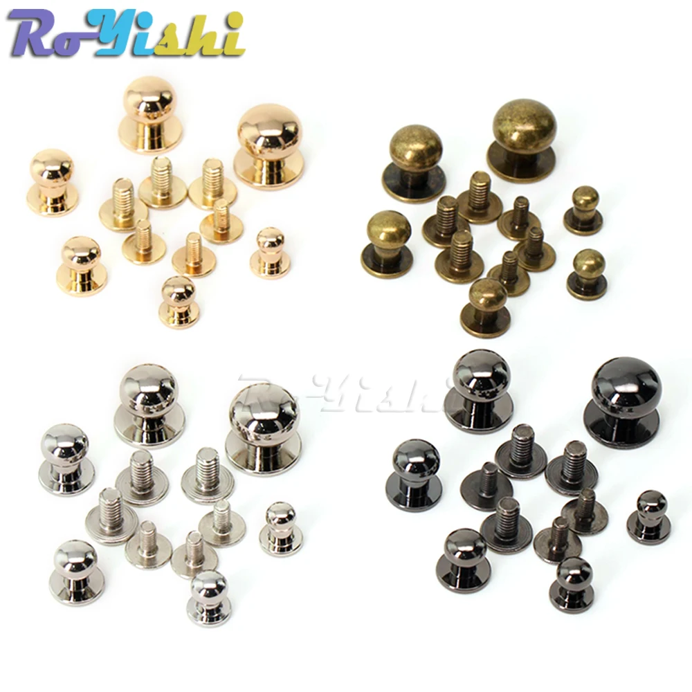 RIVET,Nickel-Monk Head 12mm--Rivets à vis en alliage métallique, 10 ...