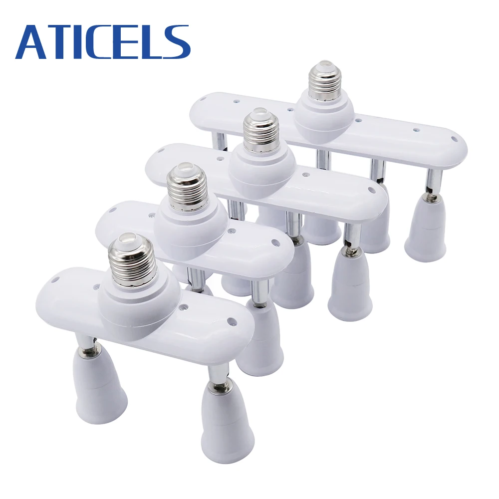 Led 전구용 조절 가능한 컨버터 램프 베이스 홀더 1 2345 E27 E27 소켓 스플리터램프 베이스 Aliexpress