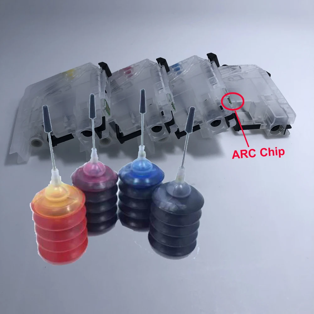 4* 30ml ink Refillable ink cartridge LC263 LC261 with ARC Chip for ...
