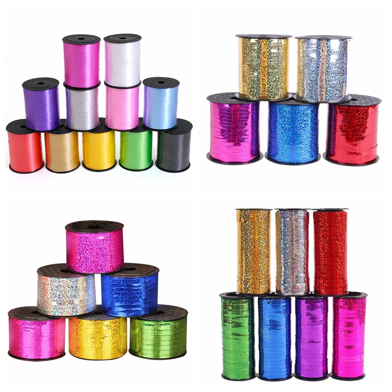 Balloons Ribbons Laser Ribbon Birthday Party Decorations Kids Wedding ...