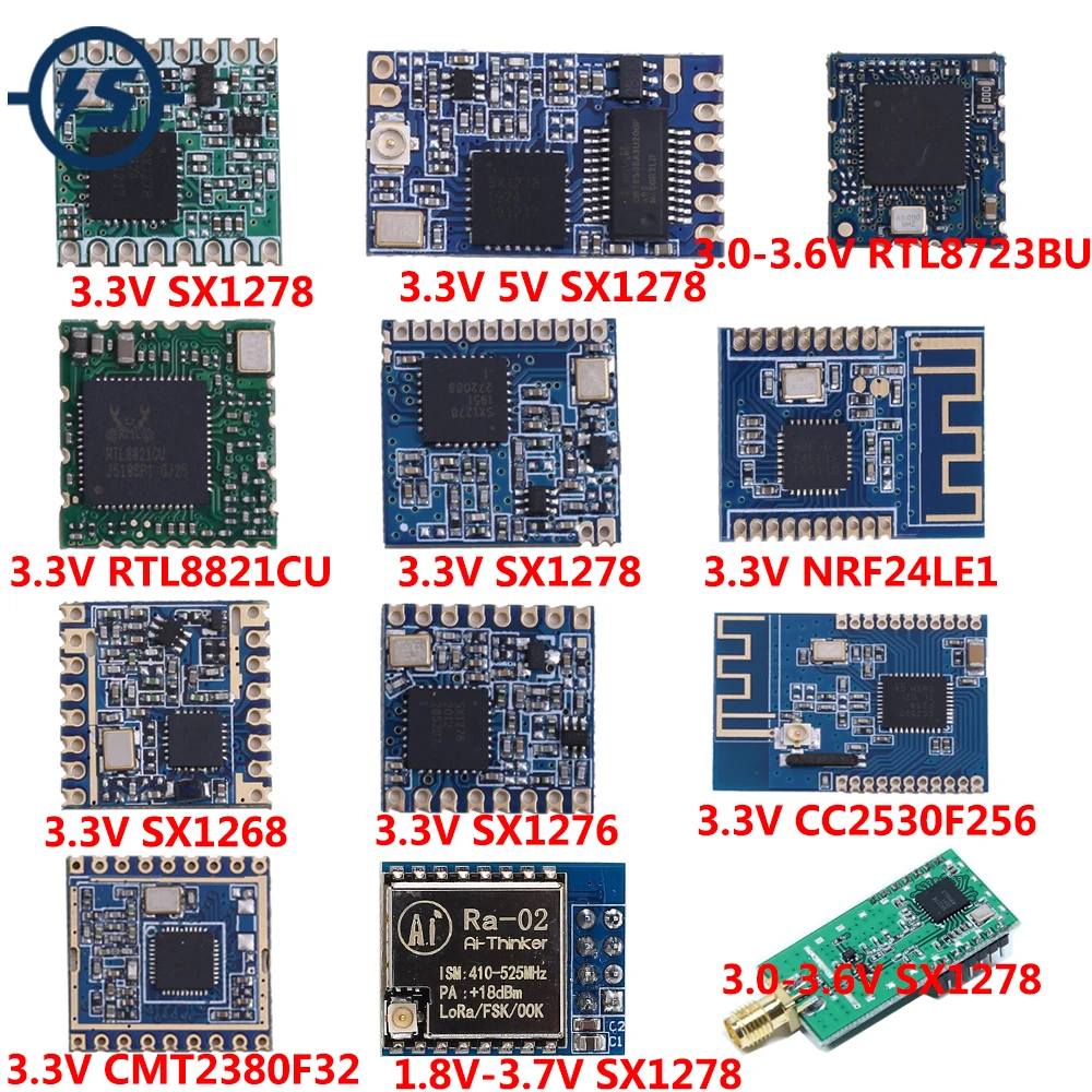 Dc 3.3v 433mhz 915mhz 2.4ghz 5.8ghz Lora Wireless Transceiver Module ...