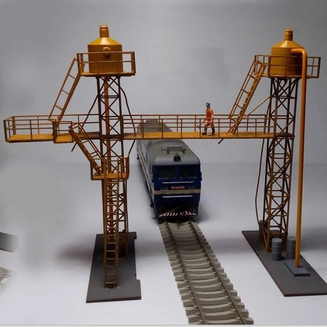 1:87 HO Scale Miniature Internal Combustion Engine Gas Station Model ...