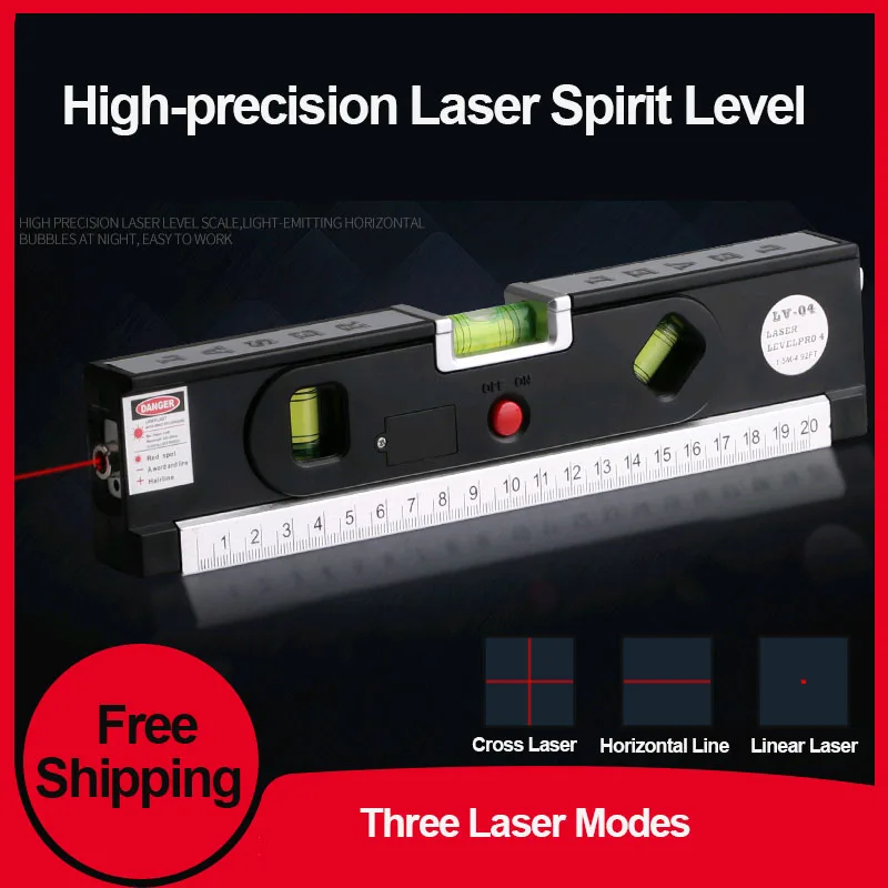 Laser-Spirit-Level-Multifunctional-Household-Infrared-Decoration-Cross ...