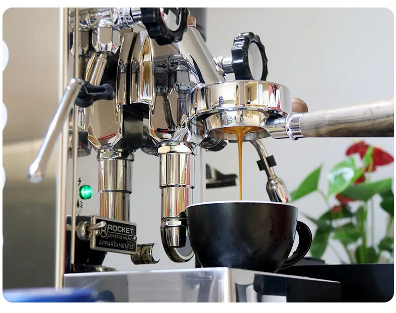 Café Filtres,EXPOBAR E61 – Machine à café en bois massif, poignée sans fond, Portafilter 58MM ...