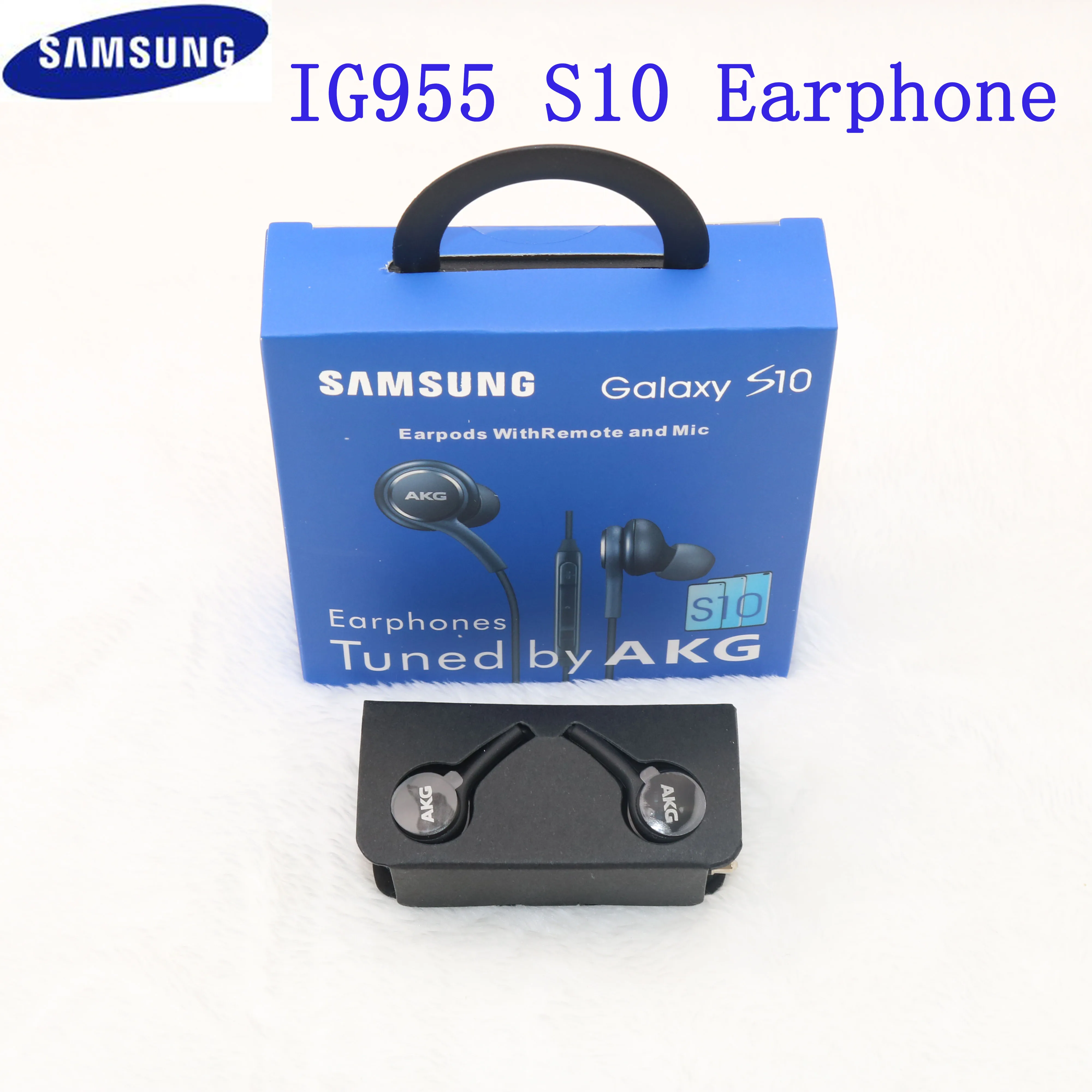 삼성 AKG 이어폰 EO IG955 3.5mm 유선 마이크 볼륨 컨트롤, 헤드셋 갤럭시 S10 S9 S8 S7 화웨이 스마트폰|전화 이어폰 & 헤드폰| - AliExpress