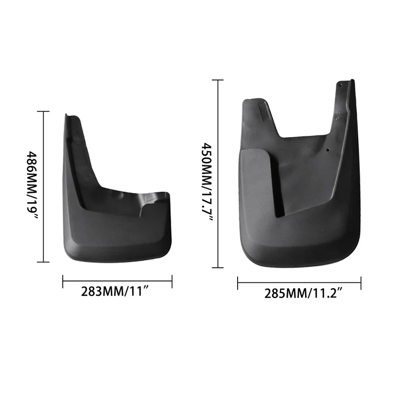 Front and Rear Mud Flaps Splash Guard Mudguard Set for Dodge Ram 2500/ ...