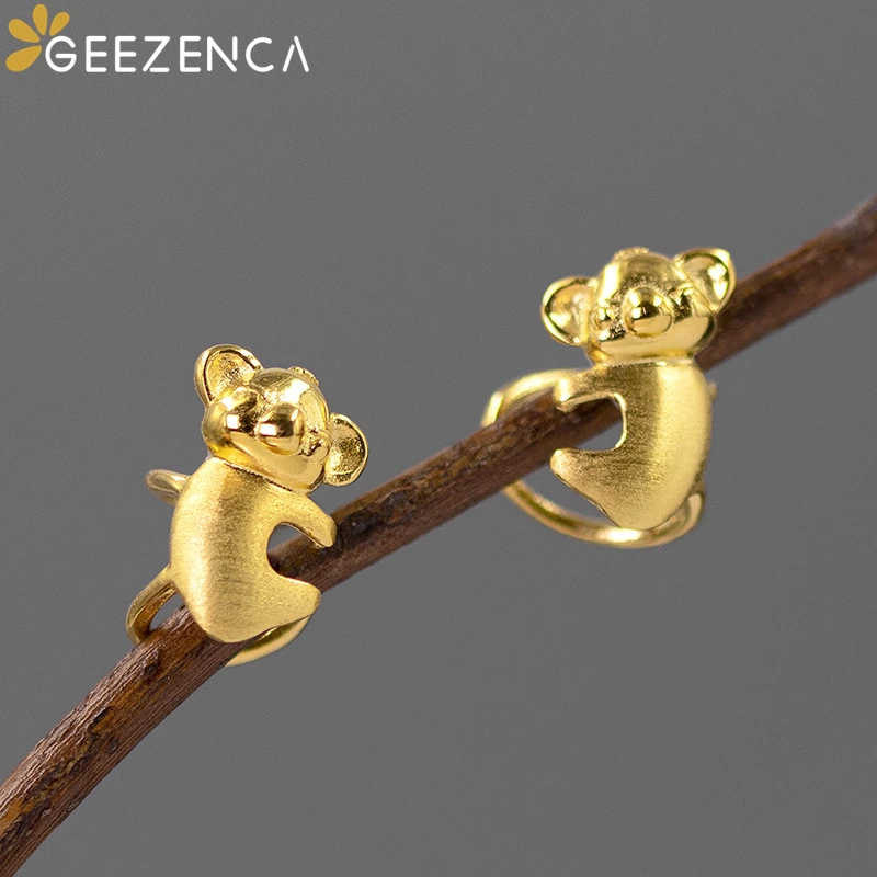 GEEZENCA – boucles d'oreilles Koalas en argent Sterling 925 pour femmes ...