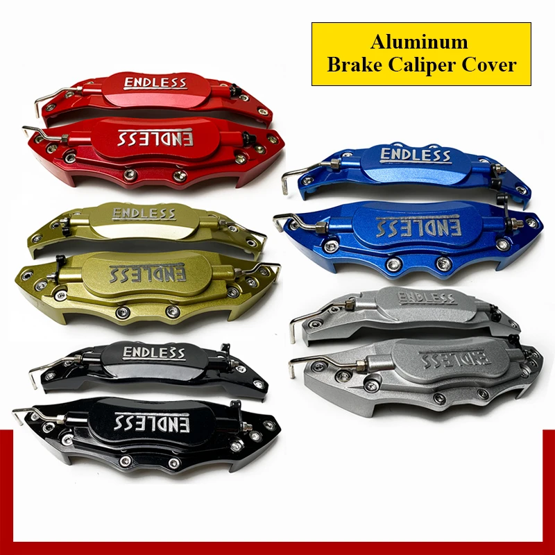 2pcs S/m/l Aluminum Car 3d Disc Brake Caliper Covers Sticker For Skoda ...