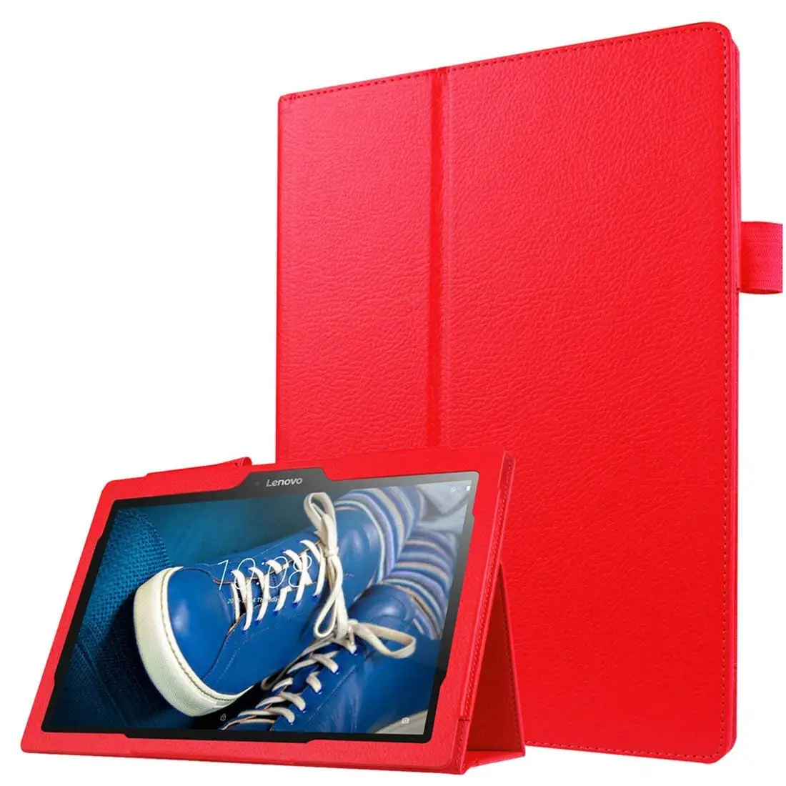 Funda abatible para tableta, carcasa de cuero PU con tapa para Lenovo ...