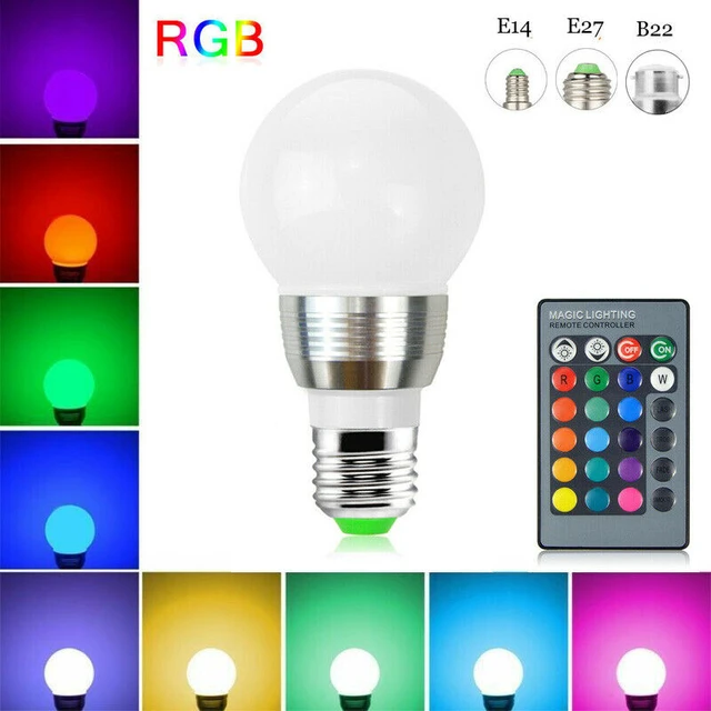 RGB Led L Bulb B22 E27 16 C C R Cd B Lamp ￡0.99 foreldrajafnretti.is