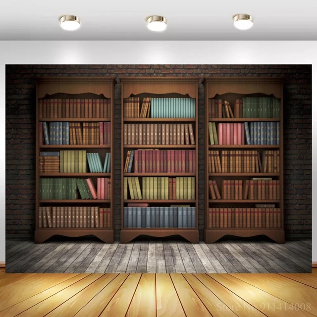 Graduation Bookshelf Background