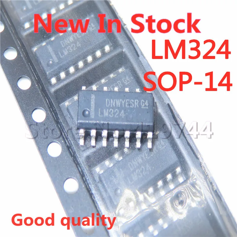 10PCS-LOT-LM324-LM324DR-SMD-SOP-14-Quad-Operational-Amplifier-In-Stock ...