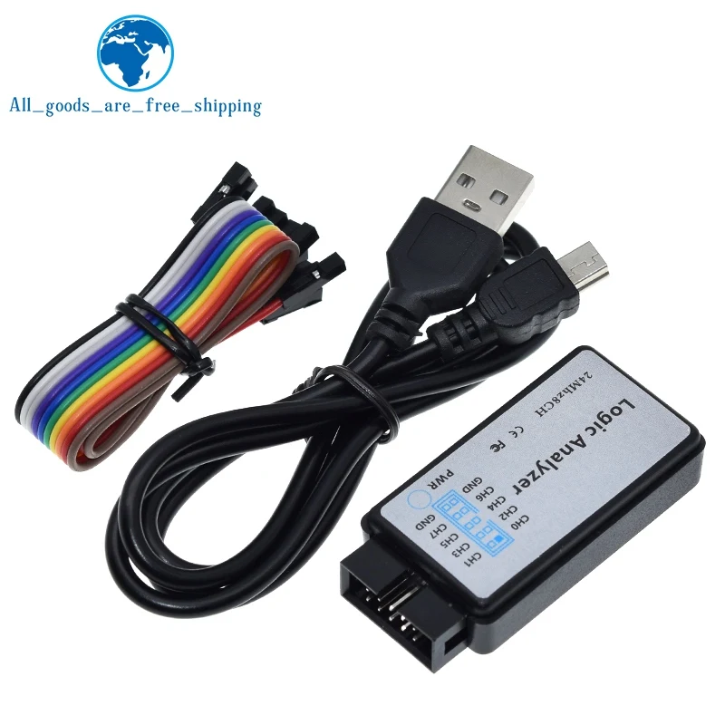TZT-USB-Logic-Analyzer-24MHz-8-Channel-24M-seconds-Logic-Analyzer ...