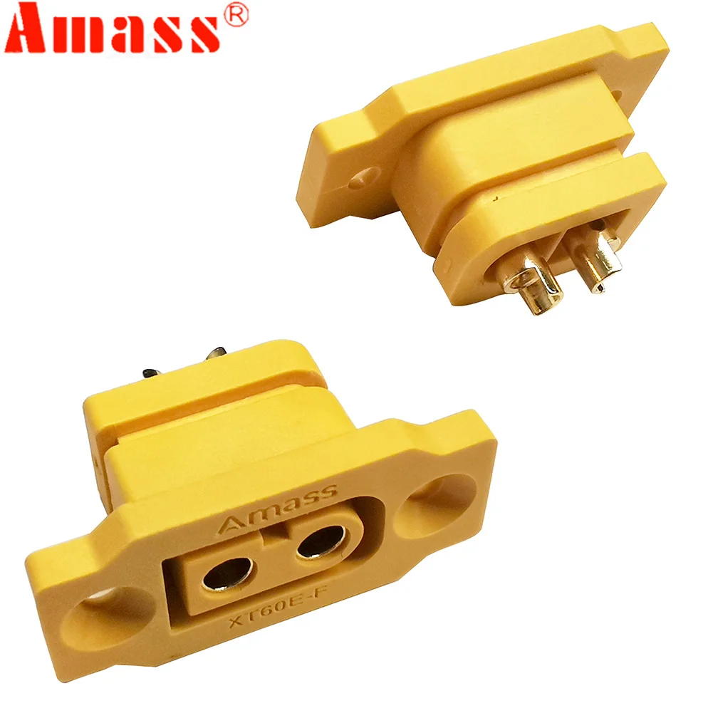 1-2-5pc-Amass-XT60E-F-Female-Plug-Large-Current-Gold-Brass-Ni-Plated ...