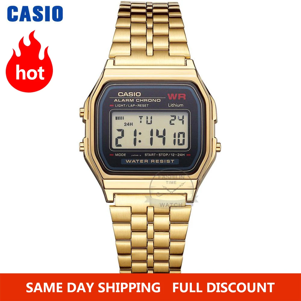 Casio assista homens relógio de ouro top marca de luxo led digital à prova d 'água de quartzo ...