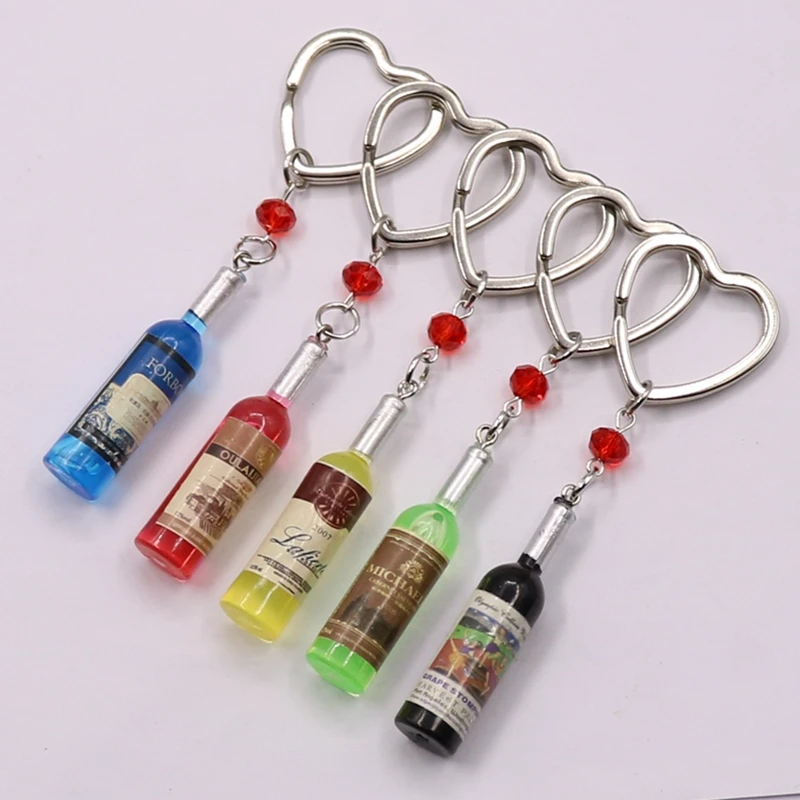 Wine-Bottle-Key-Chains-Key-Rings-Alloy-Charms-Gifts-New-Women-Men-s ...