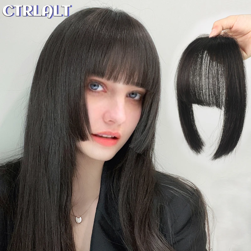 False Bangs Synthetic Hair Bangs Hair Extensionhigh Temperature Fiber ...