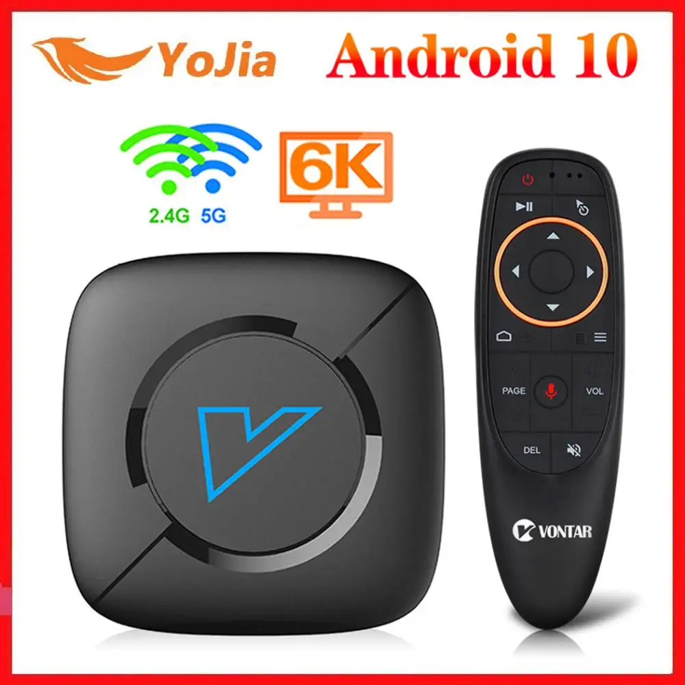 2022 V6 Smart TV Box Android 10 4GB RAM 64GB ROM Android 10.0 4K Media ...