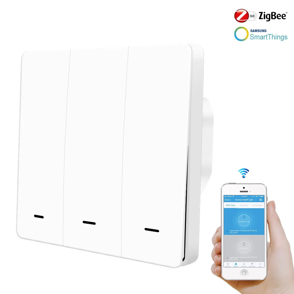 Triple Light Switch - 🇬🇧 UK - Hubitat