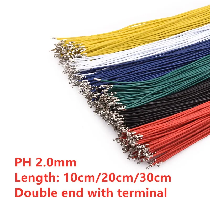 50pcs/Lot PH 2.0MM Terminal Wire Double Head with Terminal Without ...