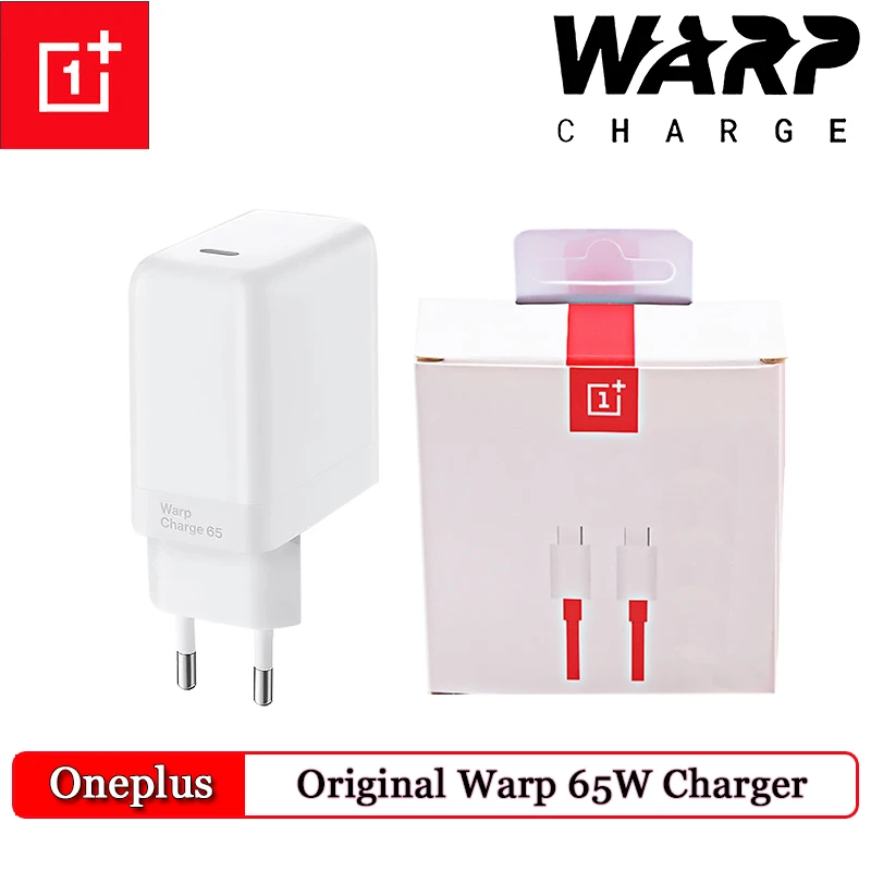 Original Oneplus charger 65w 8T Warp EU Charge Power Adapter quick ...