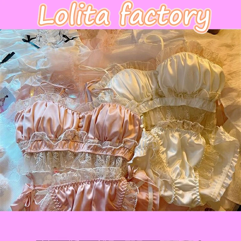 Japanese-underwear-girl-retro-palace-style-satin-satin-satin-high-grade ...