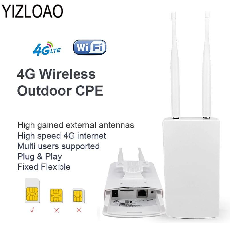 YIZLOAO 4G Router WIFI Router Home Mobile hotspot 4G RJ45 WAN LAN WIFI ...