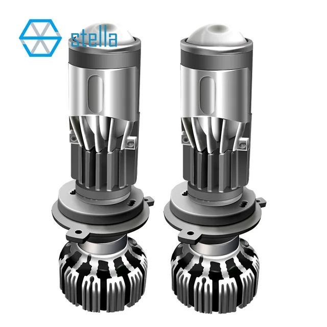 H7/H4 LED Motorcycle/car Headlight mini lens projector 3000k 4300k ...