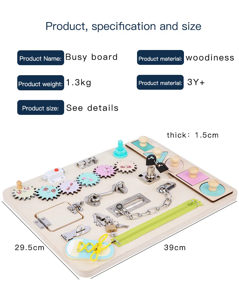 Tableau Sensoriel Montessori – Little Spencer