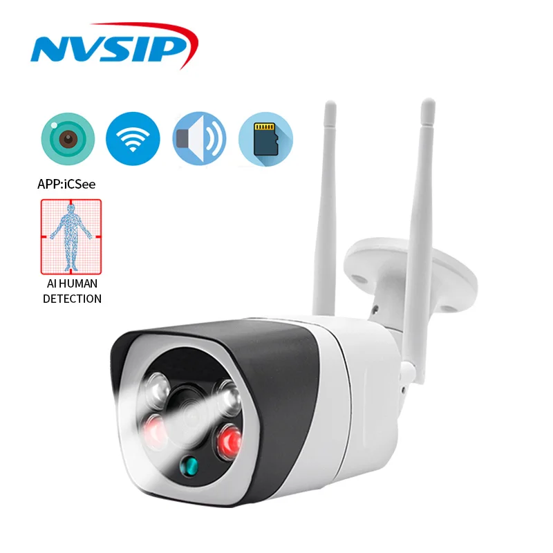 Hd Ip Camera 5mp Wifi Camera 1080p Ai Human Detection Two Way Audio ...