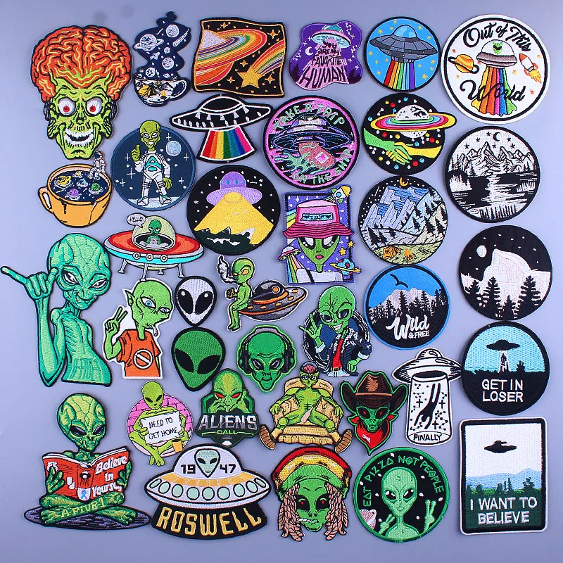 Space-Travel-Patch-Iron-On-Patches-For-Clothing-Stickers-Sewing-Patch ...