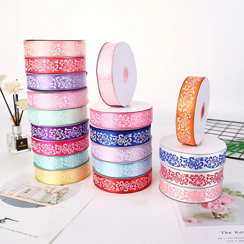 50Yards-Roll-2-5CM-Grosgrain-Satin-Ribbons-Single-sided-DIY-Accessories ...