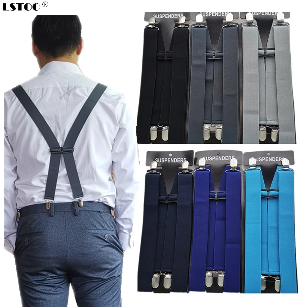 3-Sizes-H-Back-Adult-Suspenders-Men-Solid-Colors-Suspender-Women ...