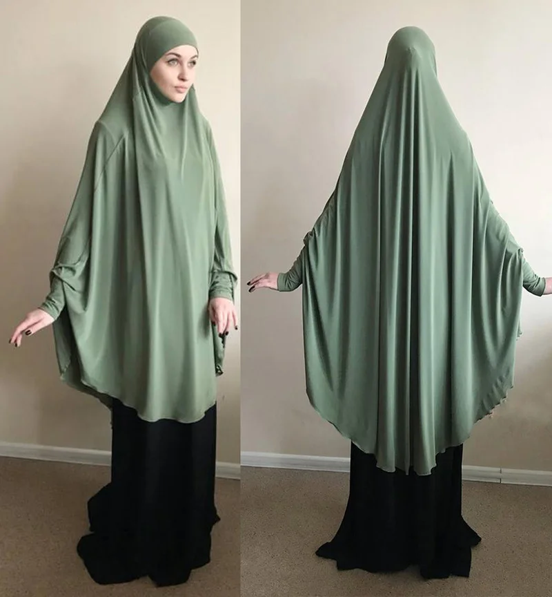 Muslim Long Khimar Ramadan Formal Prayer Garment Hijab Women Niqab ...