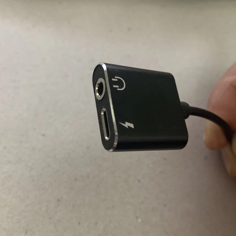 Aq General 2in1 Audio Charging Adapter Cable For IPhone 11 7 8plus X ...