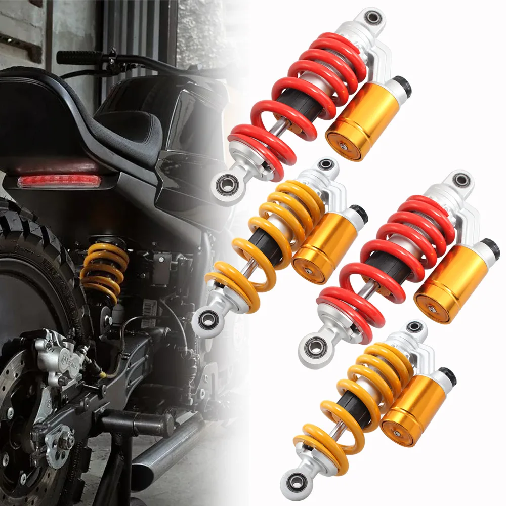 Motorcycle Adjustable Air Shock Absorber Rear Suspension Gas Damper For ...