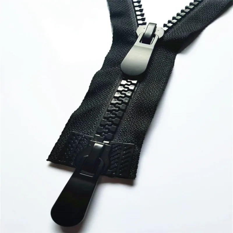 10# 1Pcs 60Cm 120Cm Double Head Resin Zippers Double Slider Single ...