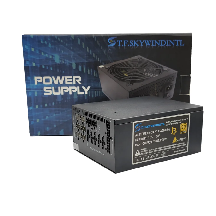 Full Modular 1800w psu miner power supply 110v 220v Graphics Card For ...