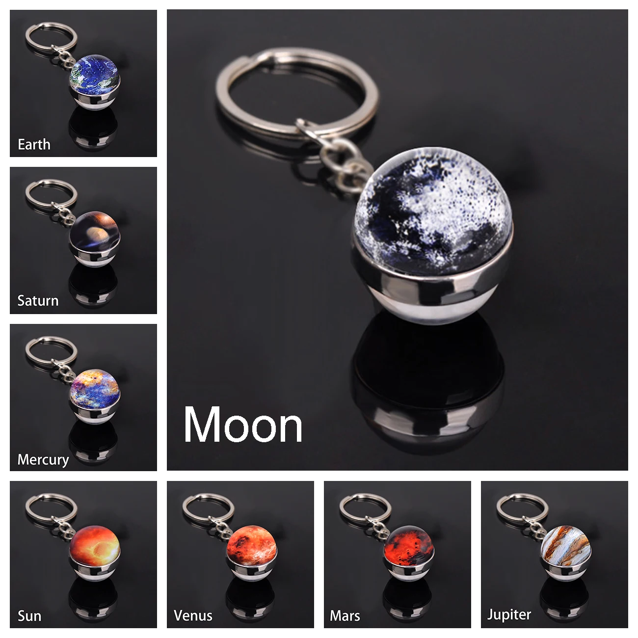 Solar system planet key ring universe Nebula space key chain sun Mars ...