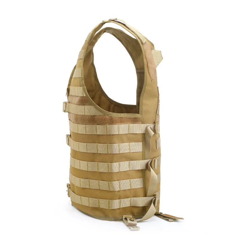 Military Molle Vest Plate Load Carrier Chest Rig Airsoft Adjustable ...