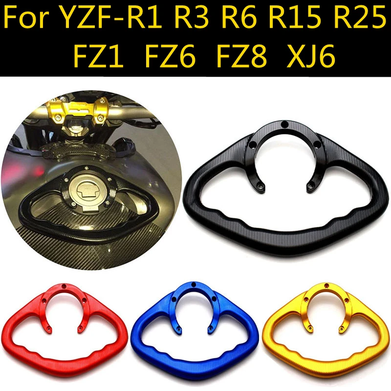 Billet Aluminum Gas Tank Grip Bar Rear Passenger Handle Bar For YAMAHA ...