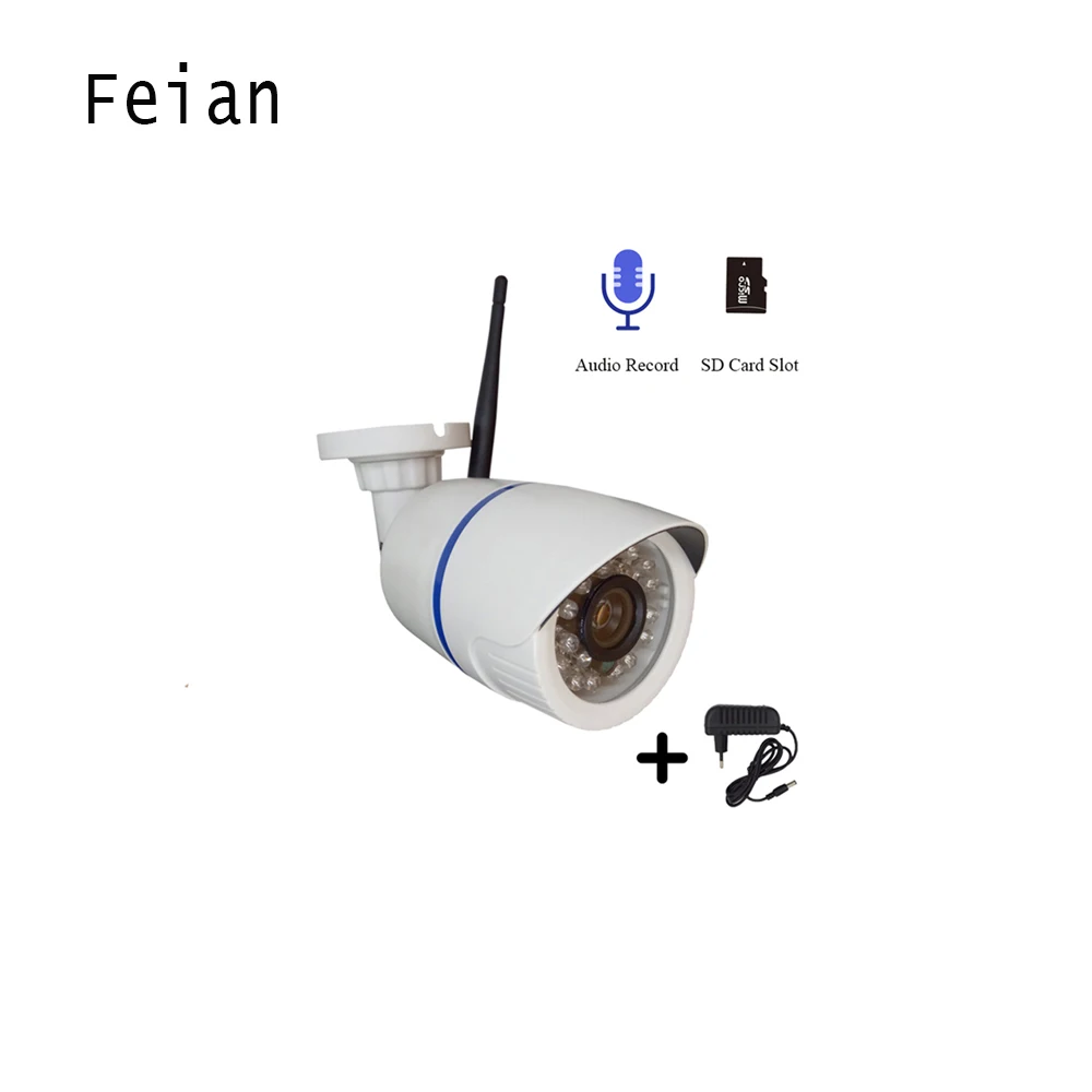 HD 1080P 2MP Wireless Audio IP Camera H.265 WiFi Onvif Security IP ...