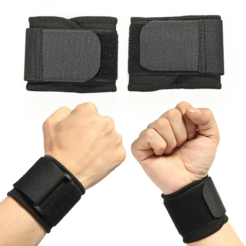 Adjustable Soft Wristbands Wrist Support Bracers For Gym Sports ...