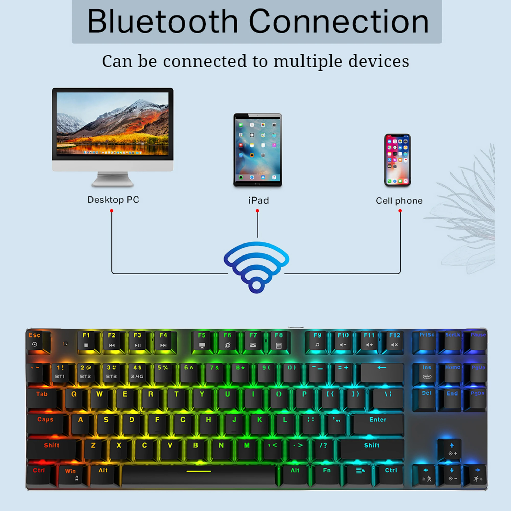 Other Desktop & Laptop Accessories - Gaming Mechanical Bluetooth ...