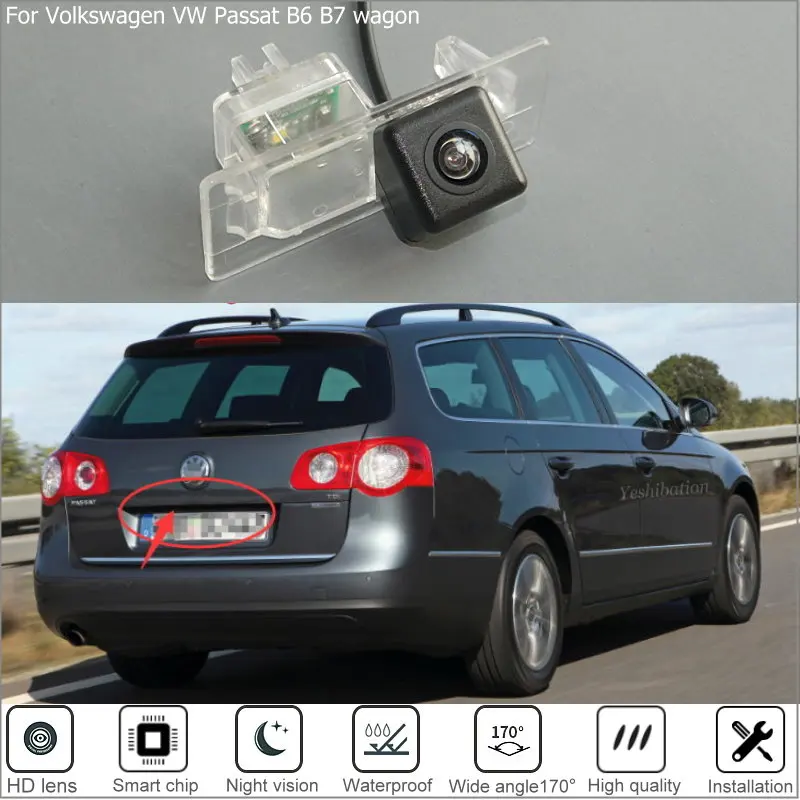Car Rear View Camera For Volkswagen VW Passat B6 B7 wagon 2006 2007 ...