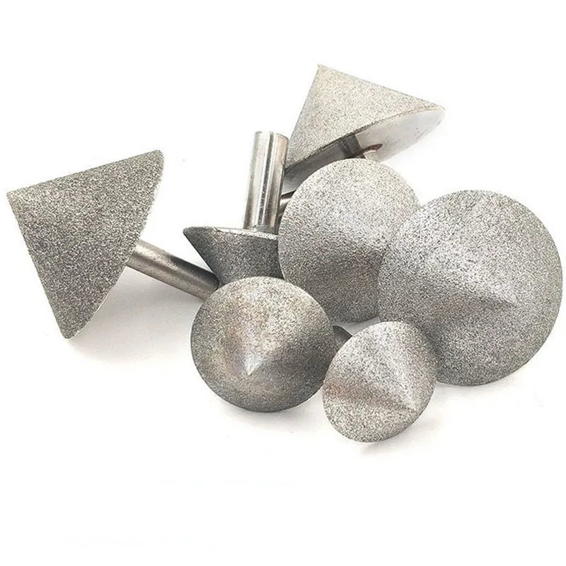 90 Dregree Electroplated Diamond Cone Chamfer Grinding Head Stone Glass ...