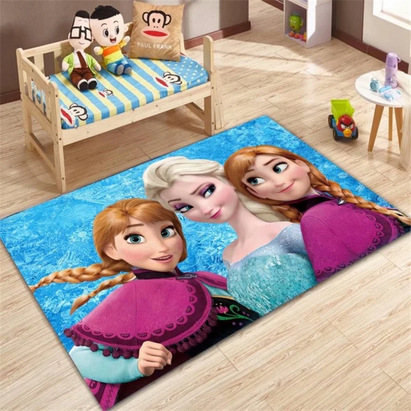 Disney Frozen Elsa Ann Rug Cartoon Princess Cute Children Room Carpet ...
