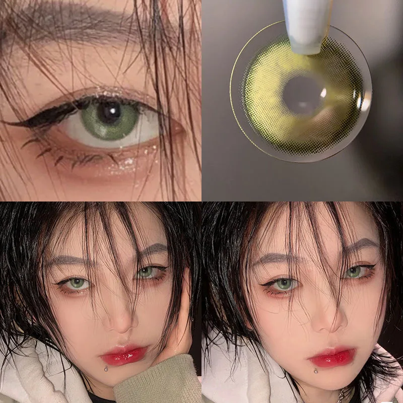 1 Pair(2pcs) Beauty Pupil Series Coloured Soft Contact Lenses For Eyes ...