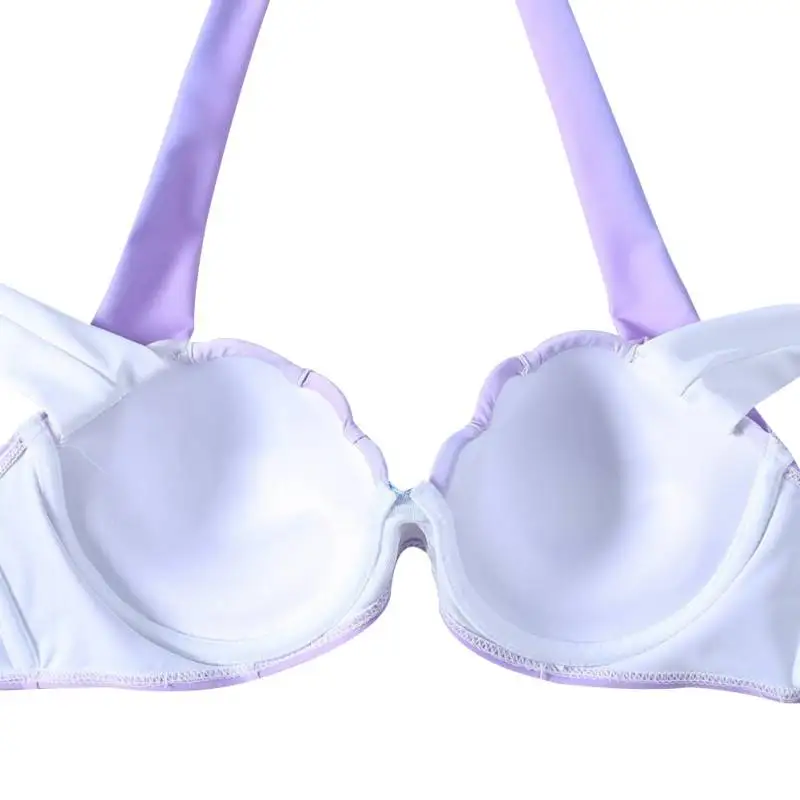 Charming Women Bikini set Mermaid Shell Bra Design Vintage Beach Wear ...