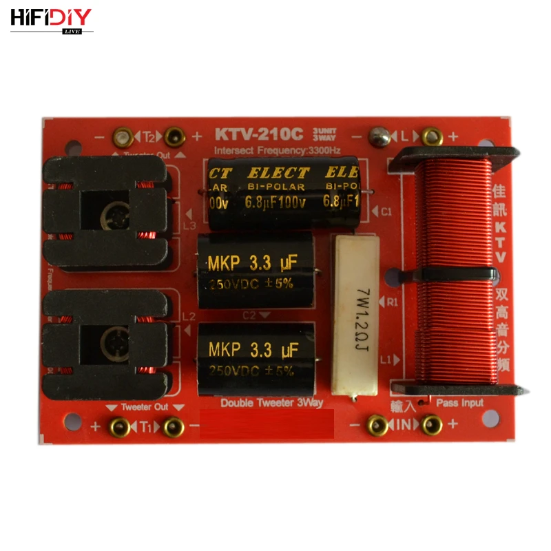 HIFIDIY-KTV-210C-2-Way-3-speaker-Double-treble-Tweeter-2-bass-Unit-HiFi ...